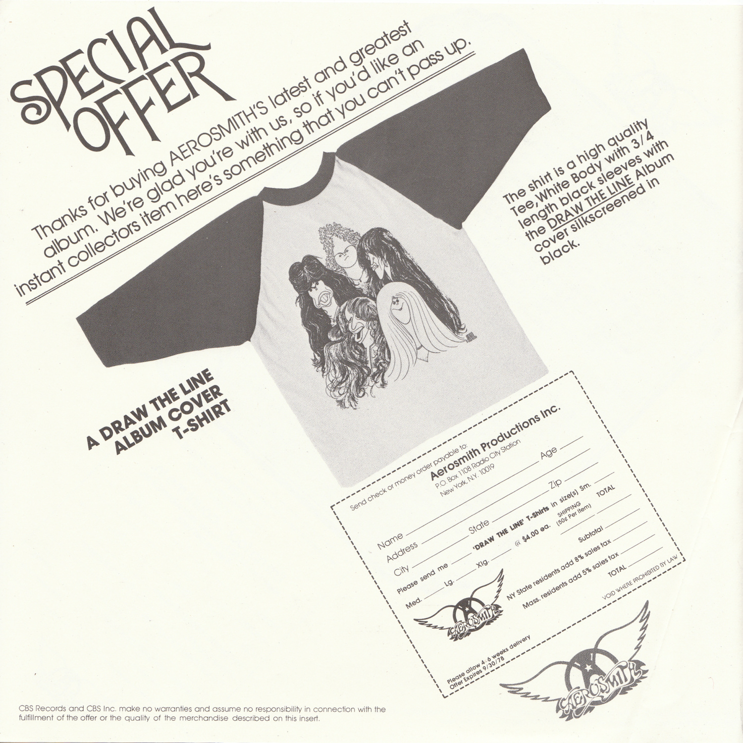 Aerosmith Draw The Line : LP Offer 2 US | CD Covers | Cover Century ...